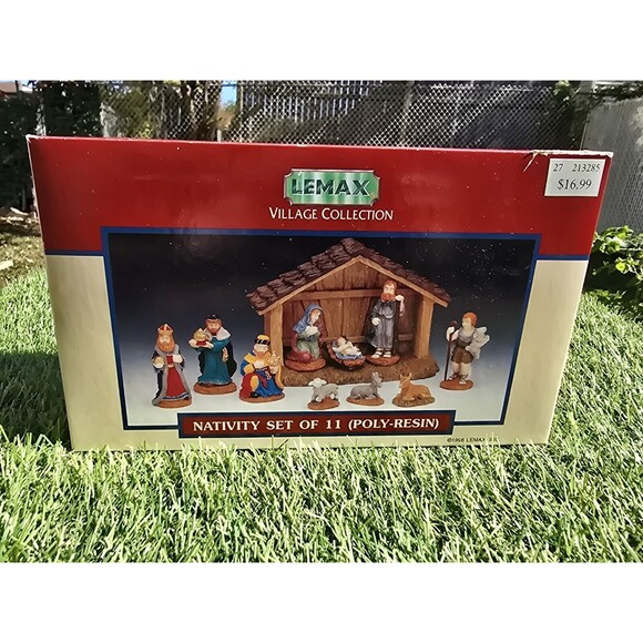 Lemax | Holiday | Vtg 996 Lemax Village Collection 11 Pc Mini Nativity ...